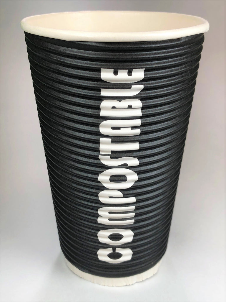 Compostable 20oz. Ripple Wall Cup 500ct. Case | Lakes Coffee, LLC ...